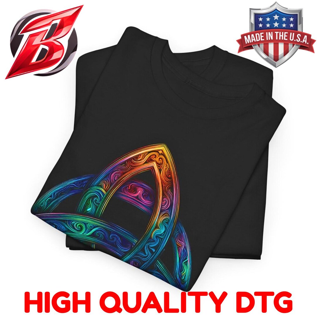 Colorful Celtic Trinity Knot Shirt Triquetra T-shirt Boho Spiritual Tee ...