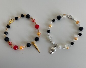 Chuuya and Dazai Inspired Matching Bracelets Anime Bungo Stray Dogs - Etsy