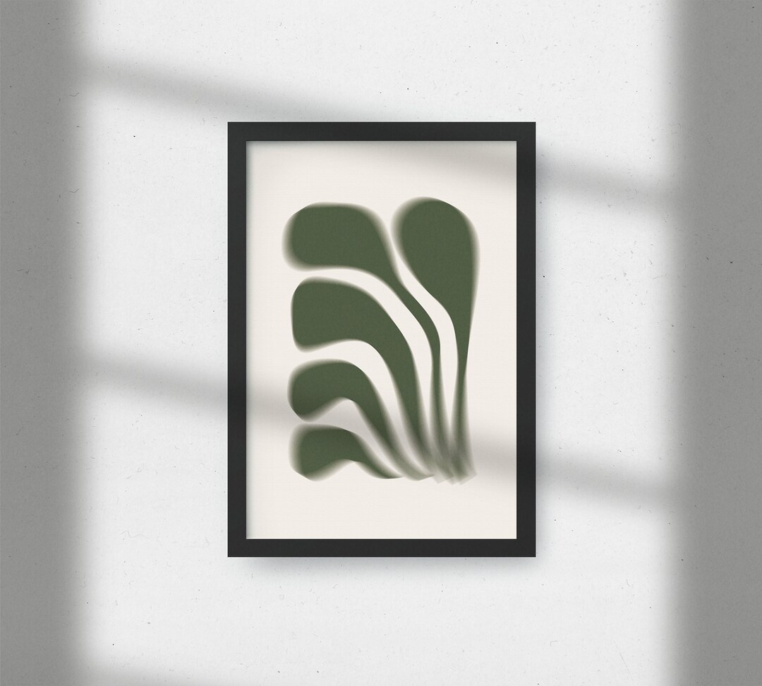 Printable Dizzy Leaves Wall Art - Etsy