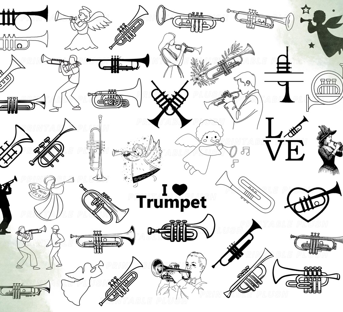 Trumpet Bundle SVG, Trumpet Png Bundle, Trumpet Svg Bundle, Music Svg ...