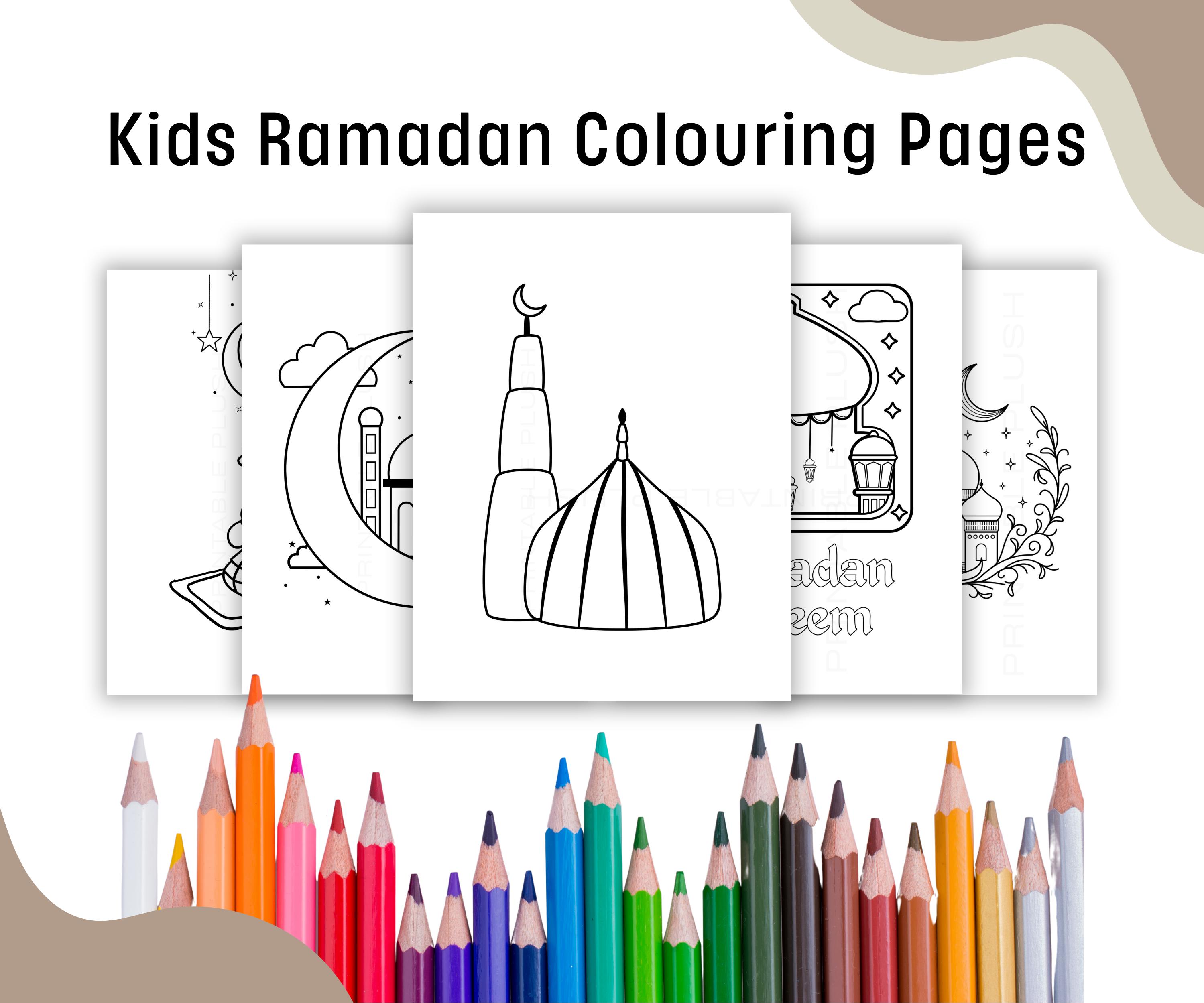 Ramadan Kids Coloring Pages, Muslim Kids Activities, Ramadan Activities ...