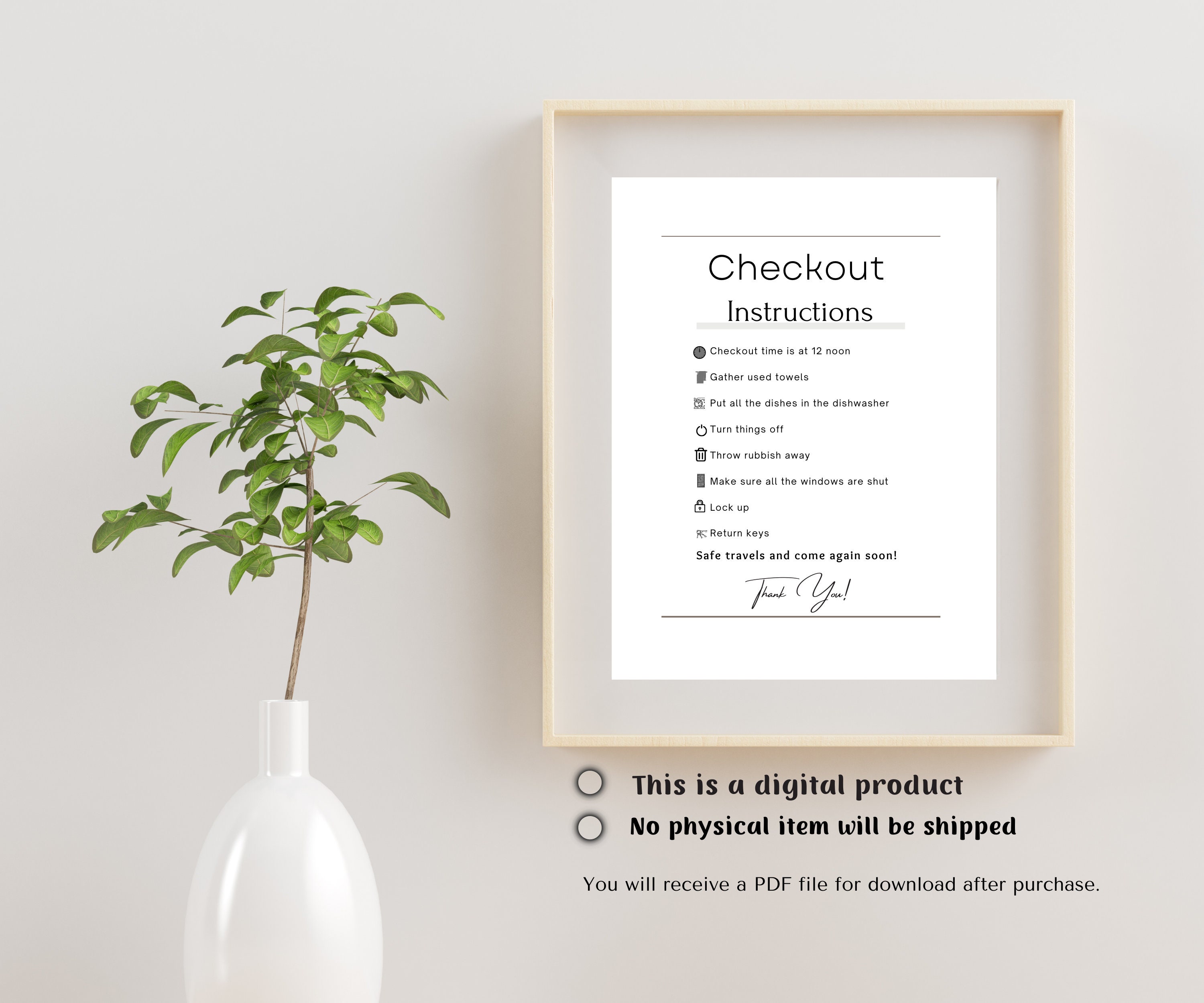 Checkout Signs Checkout Listvacation Rental Signcheckout - Etsy