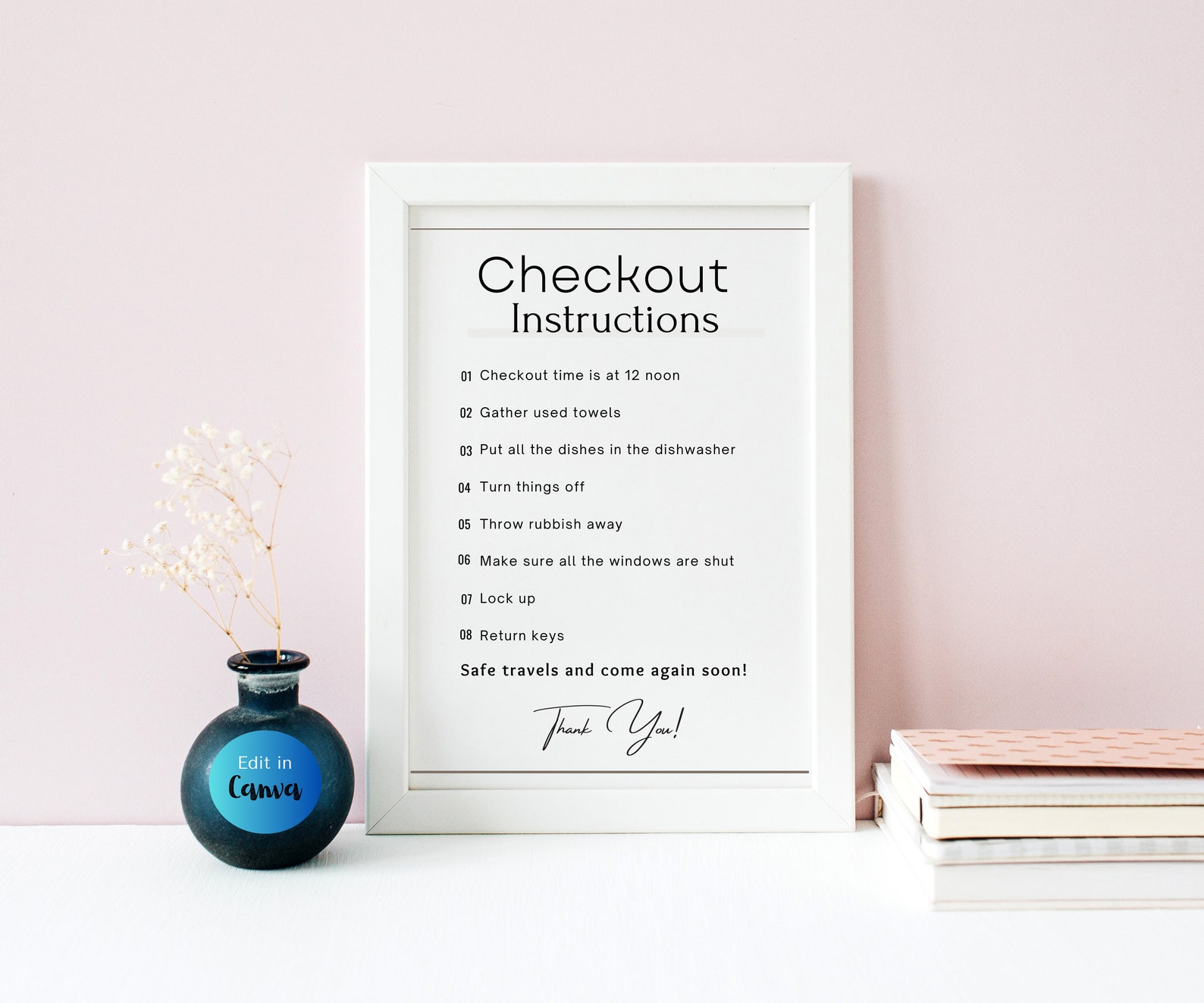 Checkout Signs Checkout Listvacation Rental Signcheckout - Etsy