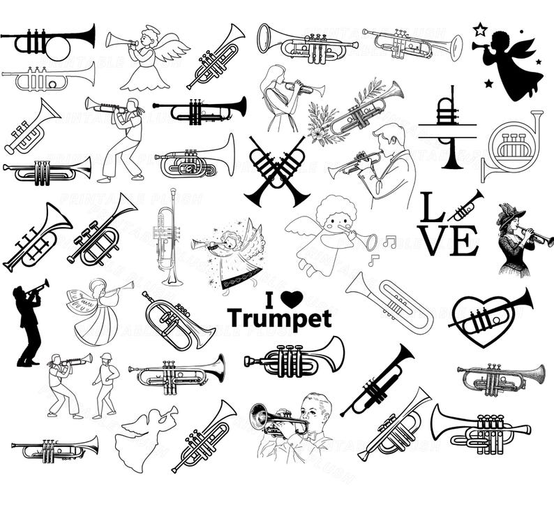 Trumpet Bundle SVG, Trumpet Png Bundle, Trumpet Svg Bundle, Music Svg ...