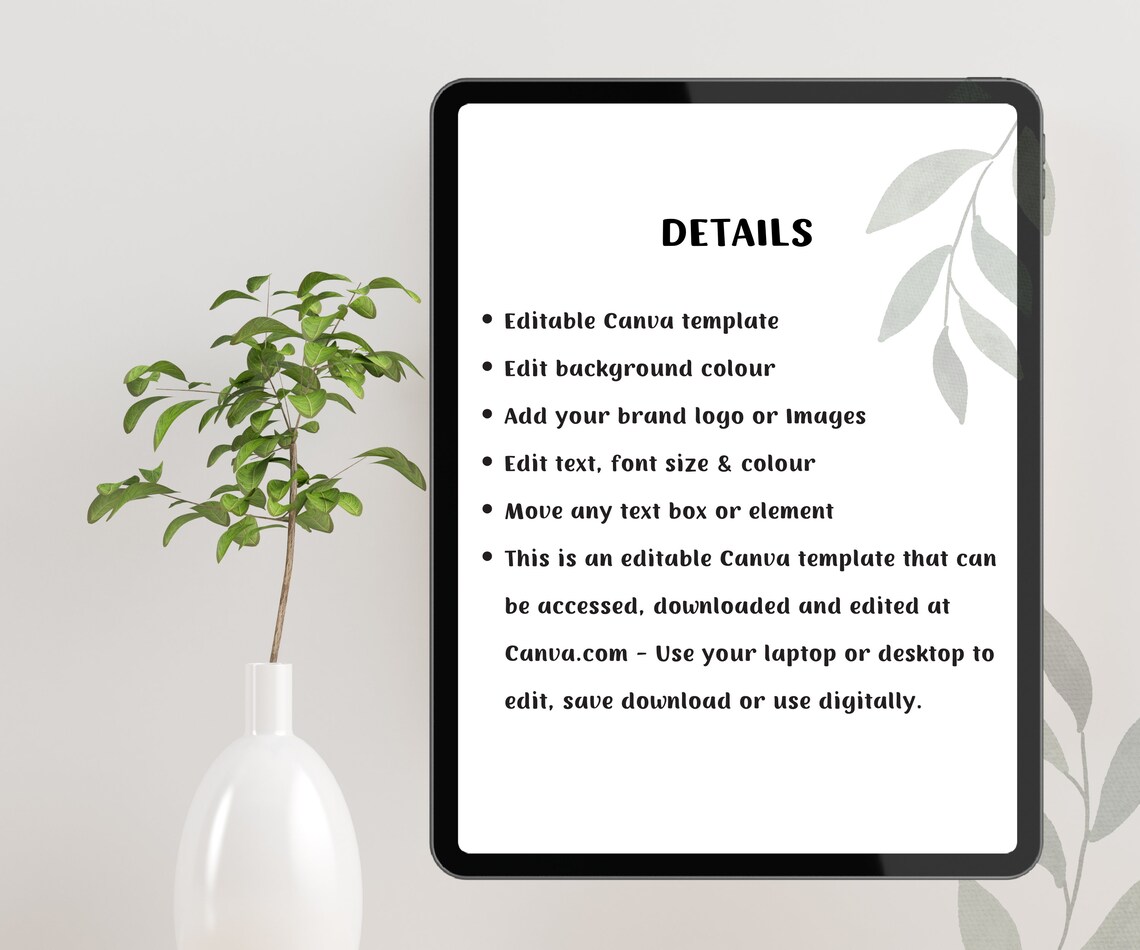 Editable QR Code Sign, Qr Code Sign for Small Business, Canva Template ...