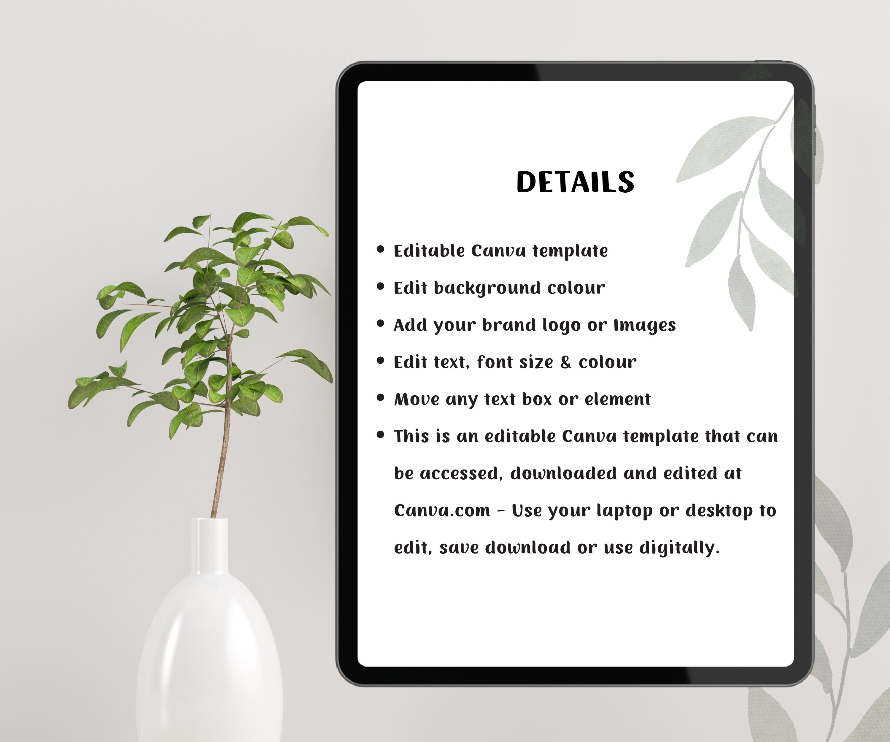 Editable QR Code Sign, Qr Code Sign for Small Business, Canva Template ...