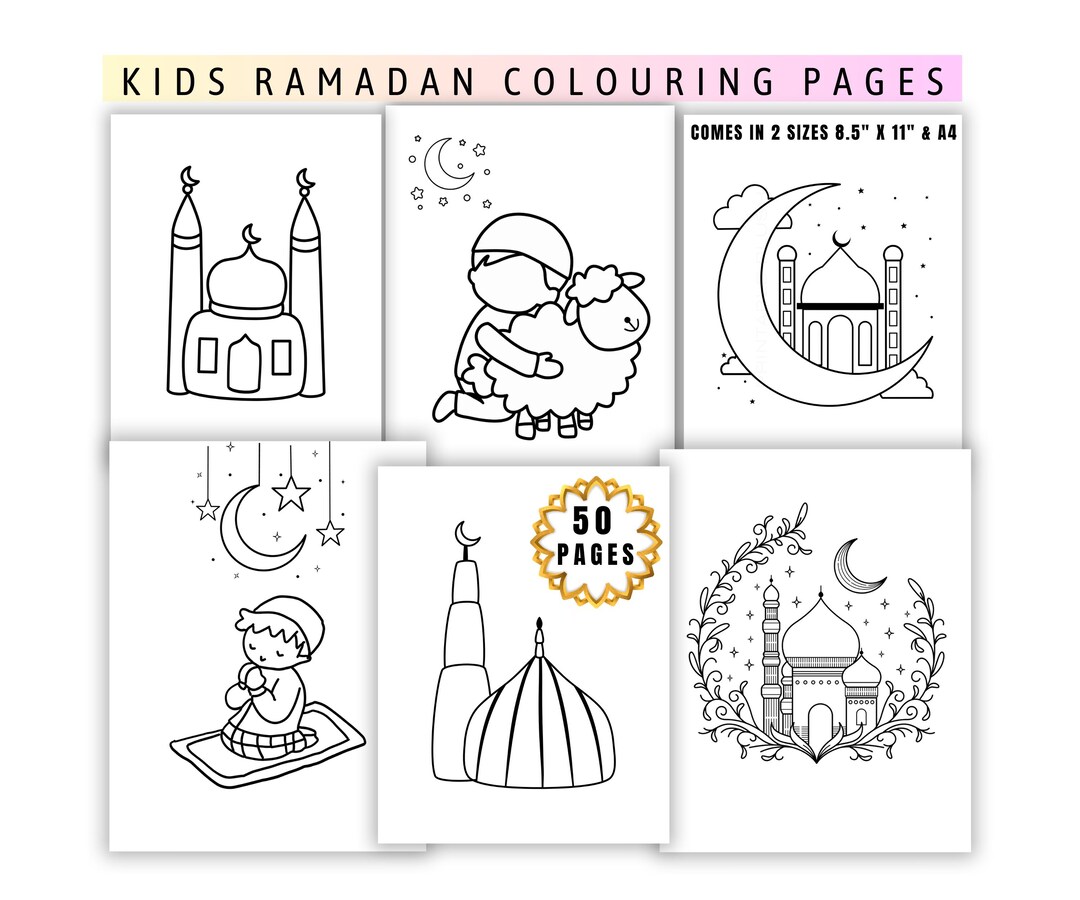 Ramadan Kids Coloring Pages, Muslim Kids Activities, Ramadan Activities ...