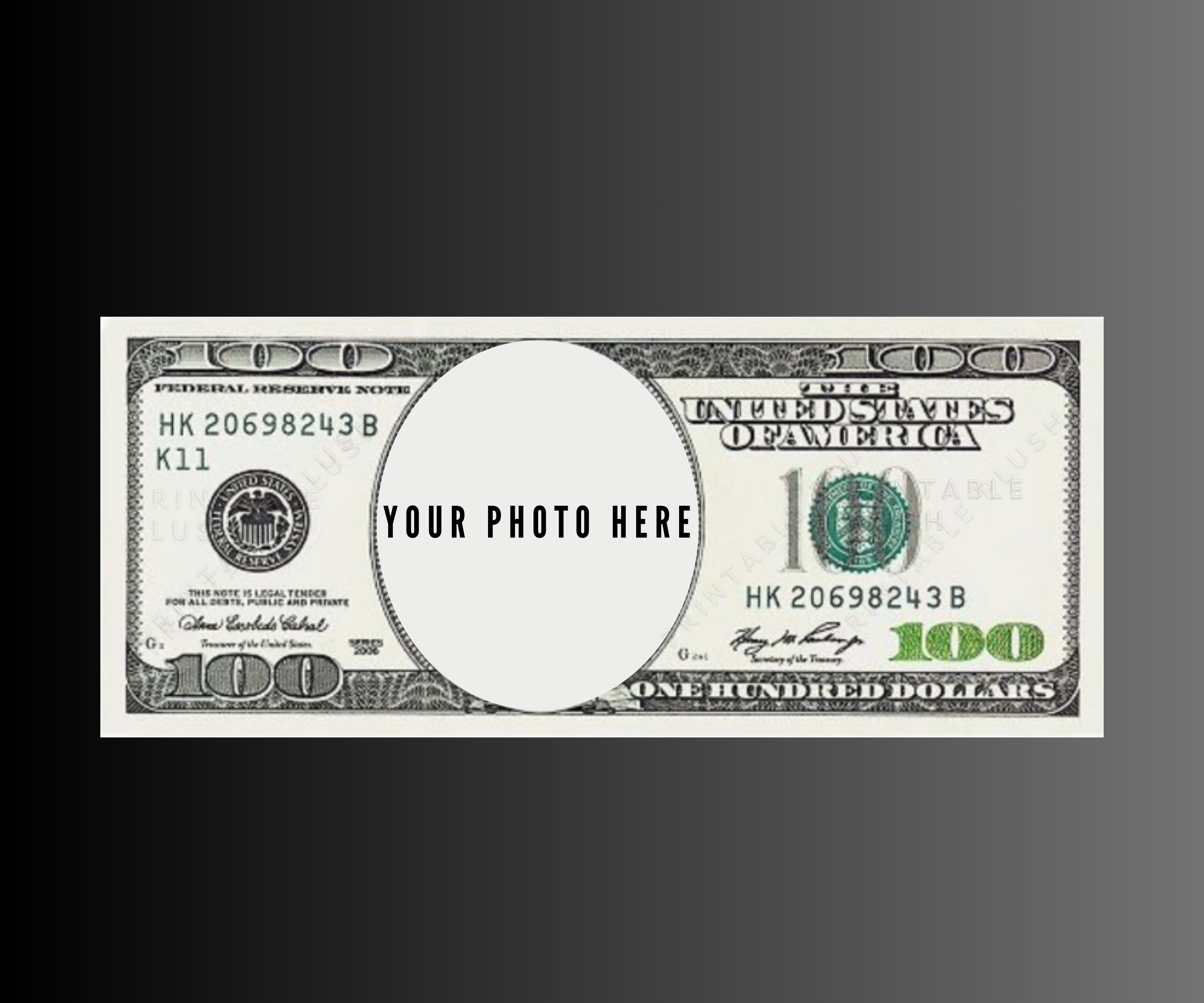 Editable 100 Dollars Image, Transparent Hundred Dollar Image ...