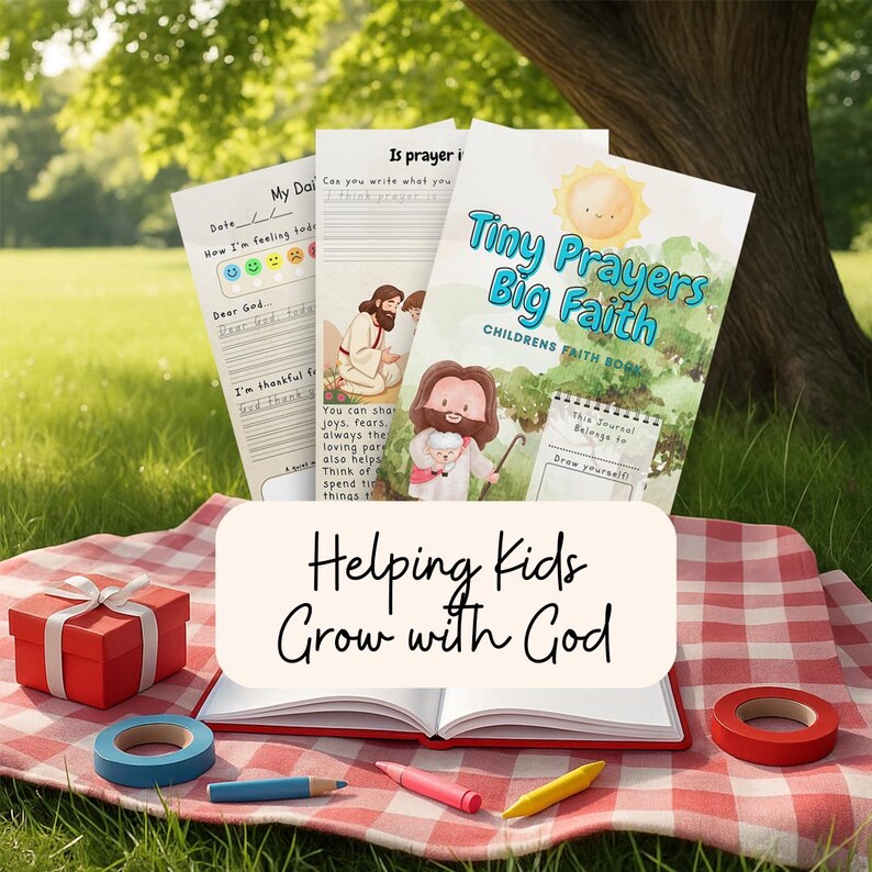 Kids Christian Prayer Journal | Bible Verses, Gratitude Prompts ...