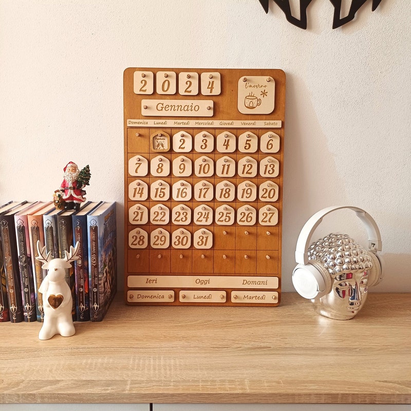 Wooden Calendar - Etsy