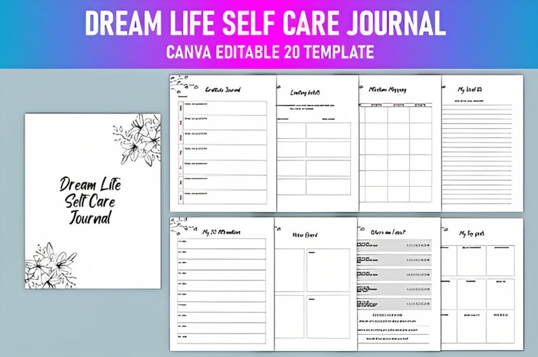 Dream Planner Editable Canva Template | Commercial Use | Instant ...