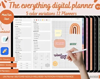 Instant Download, Digital Planner, Goodnotes Planner, iPad Planner ...