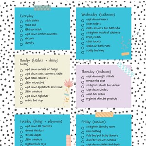 Simple Cleaning Planner Printable, Home or Office Cleaning, Cleaning ...