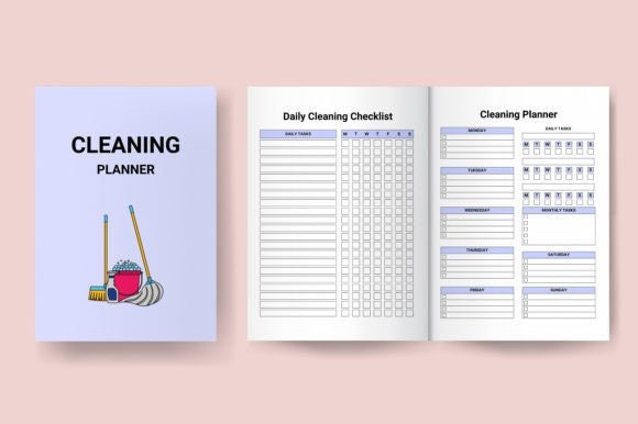 Editable Printable Cleaning Planner, Cleaning Checklist Template ...