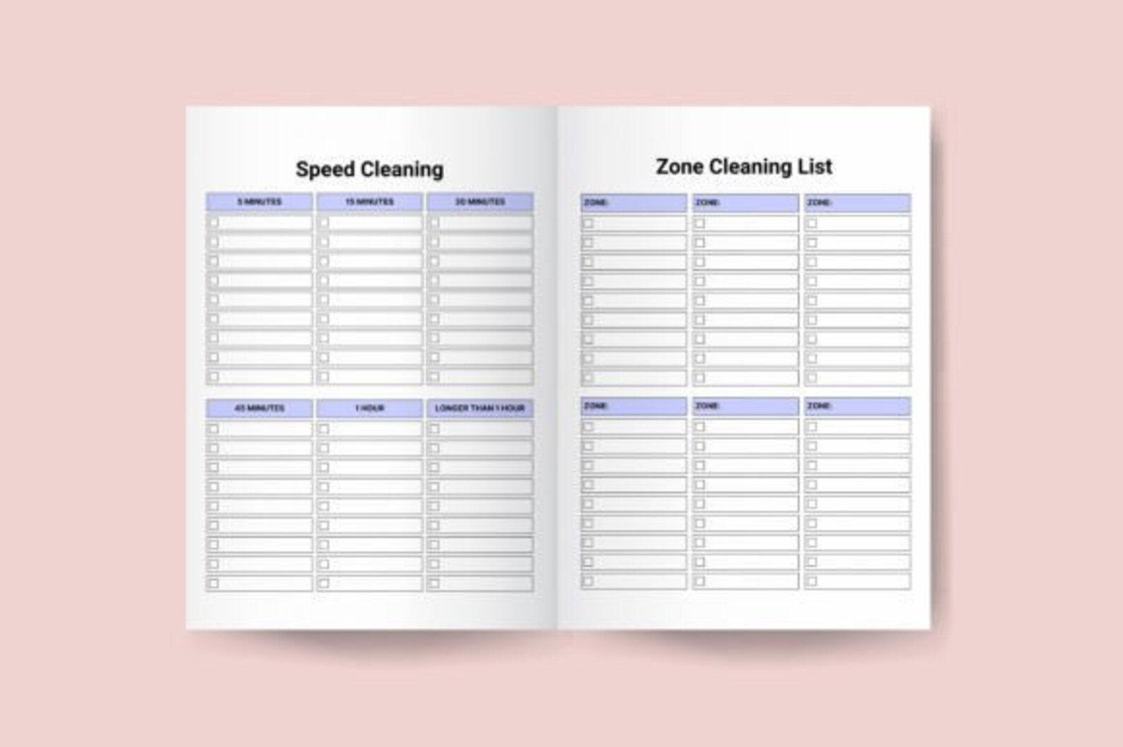 Editable Printable Cleaning Planner Cleaning Checklist - Etsy