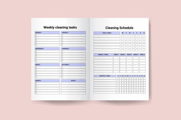 Editable Printable Cleaning Planner, Cleaning Checklist Template ...