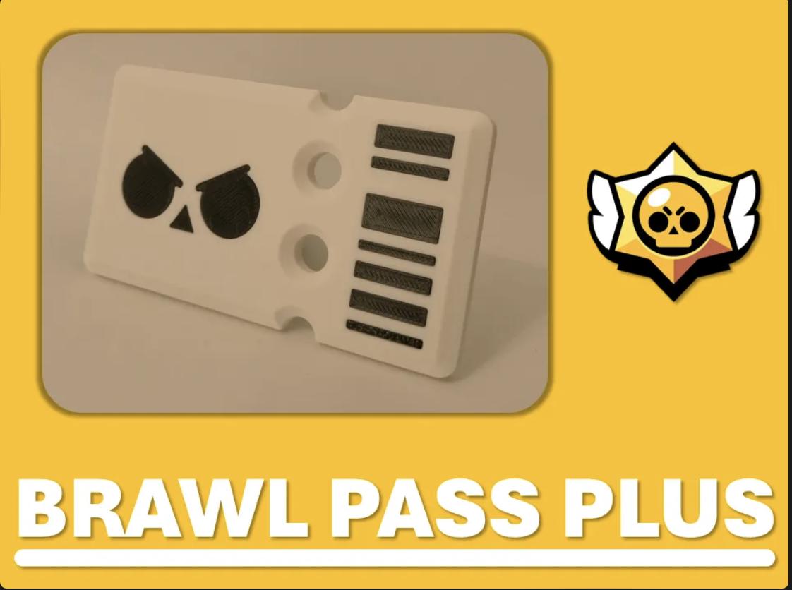 3D Printed Brawls Stars Brawl Pass Plus - Multicolour! - Etsy