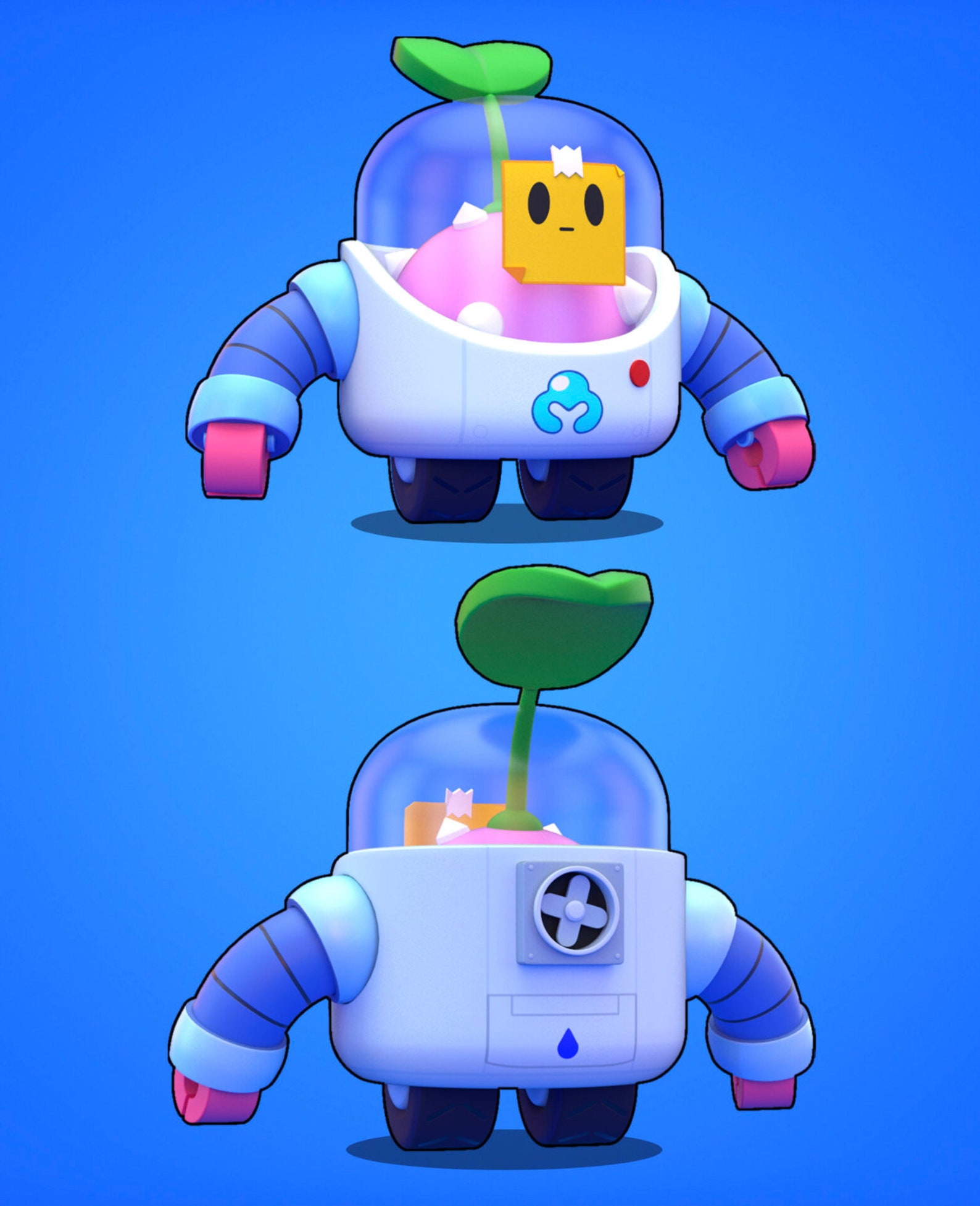 3D Printed Brawl Stars Collection: Sprout - Etsy