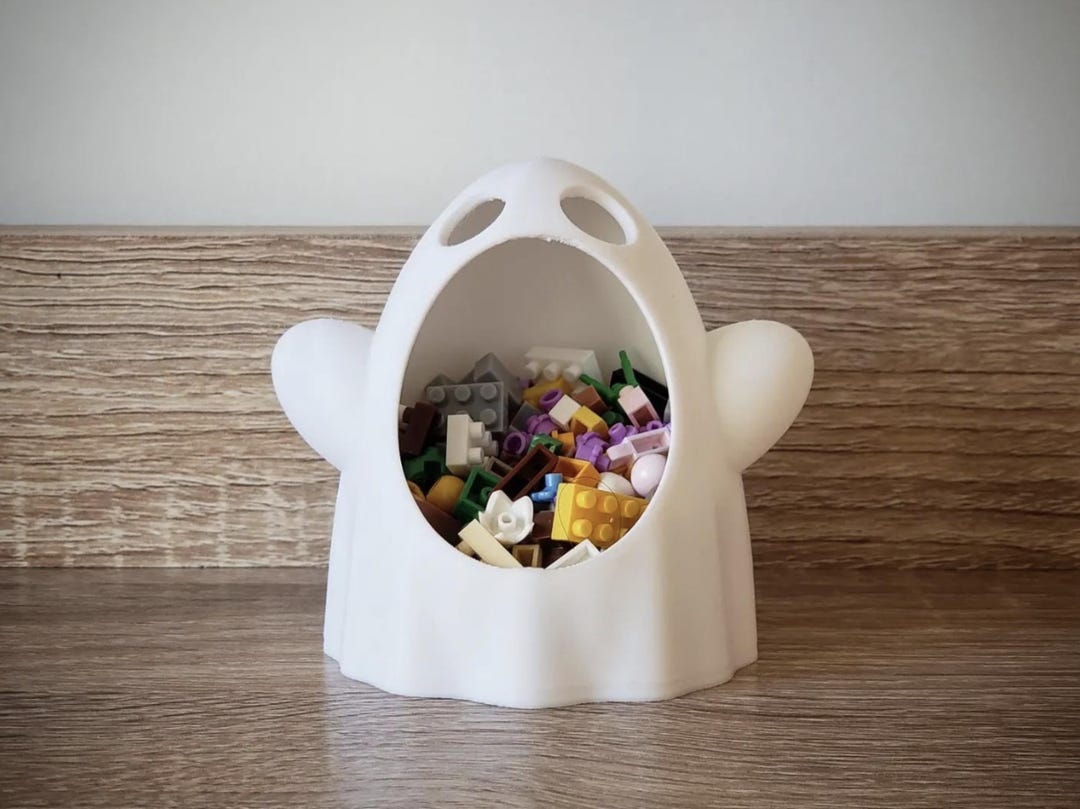 3D Printed Halloween Ghost Candy Bowl (extra Spooky!) - Etsy