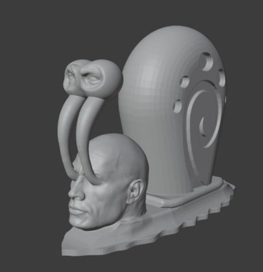 3D Printed Gary + Rock = Grock!!! - Available in Multicolor! - Etsy