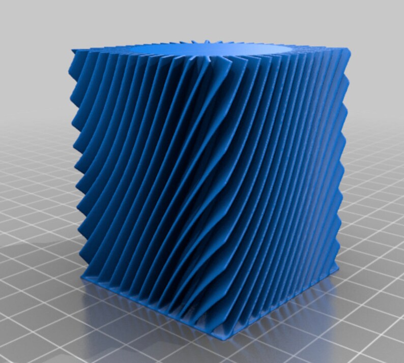3D Printed Spiral Square Vase - Etsy