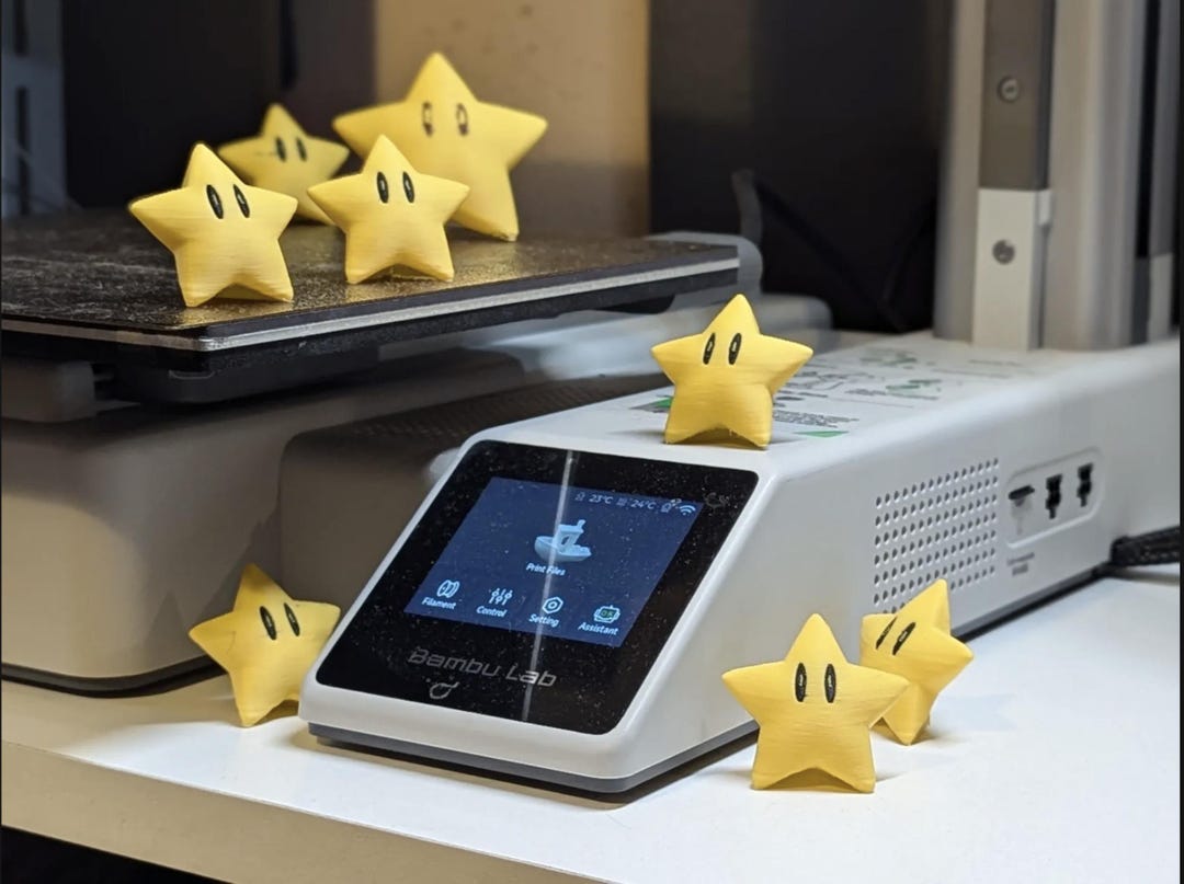 3D Printed Mini Super Mario Star (pack of 10) - Etsy