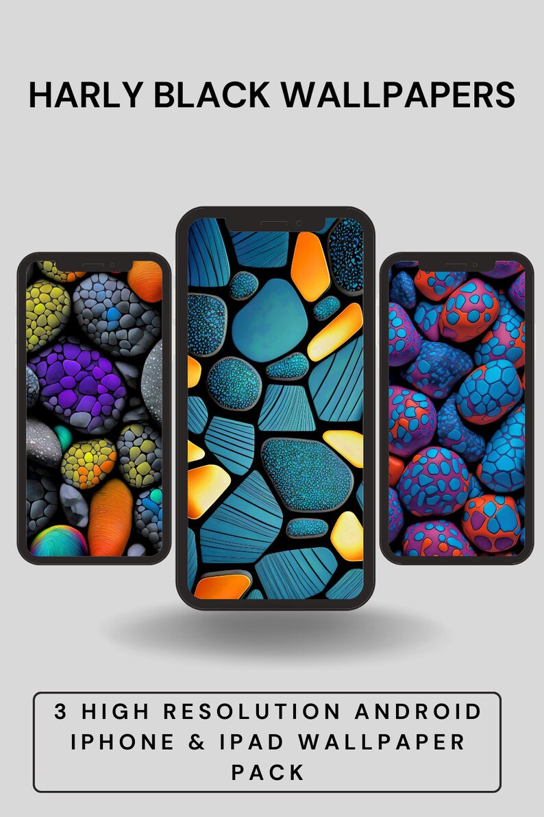 Android, Iphone, iPad 3D Wallpaper - 3 High Resolution Pebble Images ...