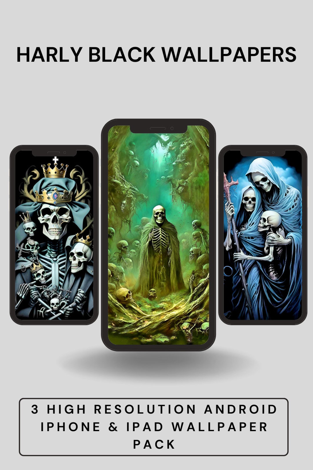 Android, Iphone, iPad Wallpaper 3 High Resolution Skull Images ...