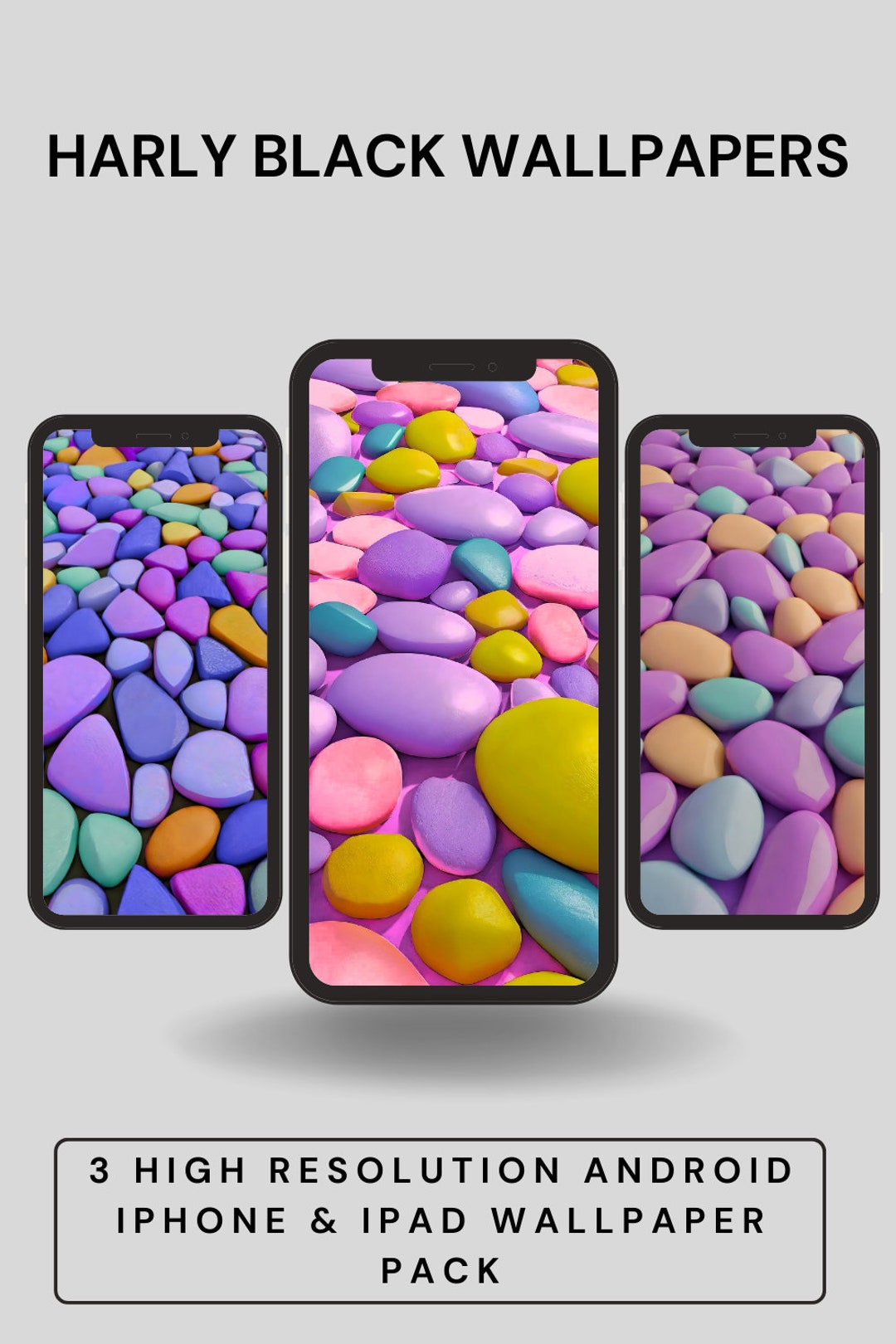 Pebble Phone Wallpaper, Modern Design (digital Download) - Etsy