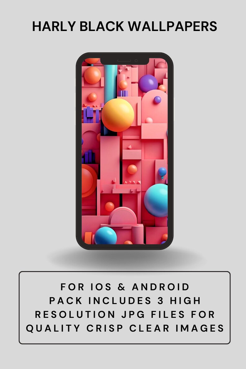 Android, iPhone iPad 3D Wallpaper - 3 High Resolution Geometric Art ...