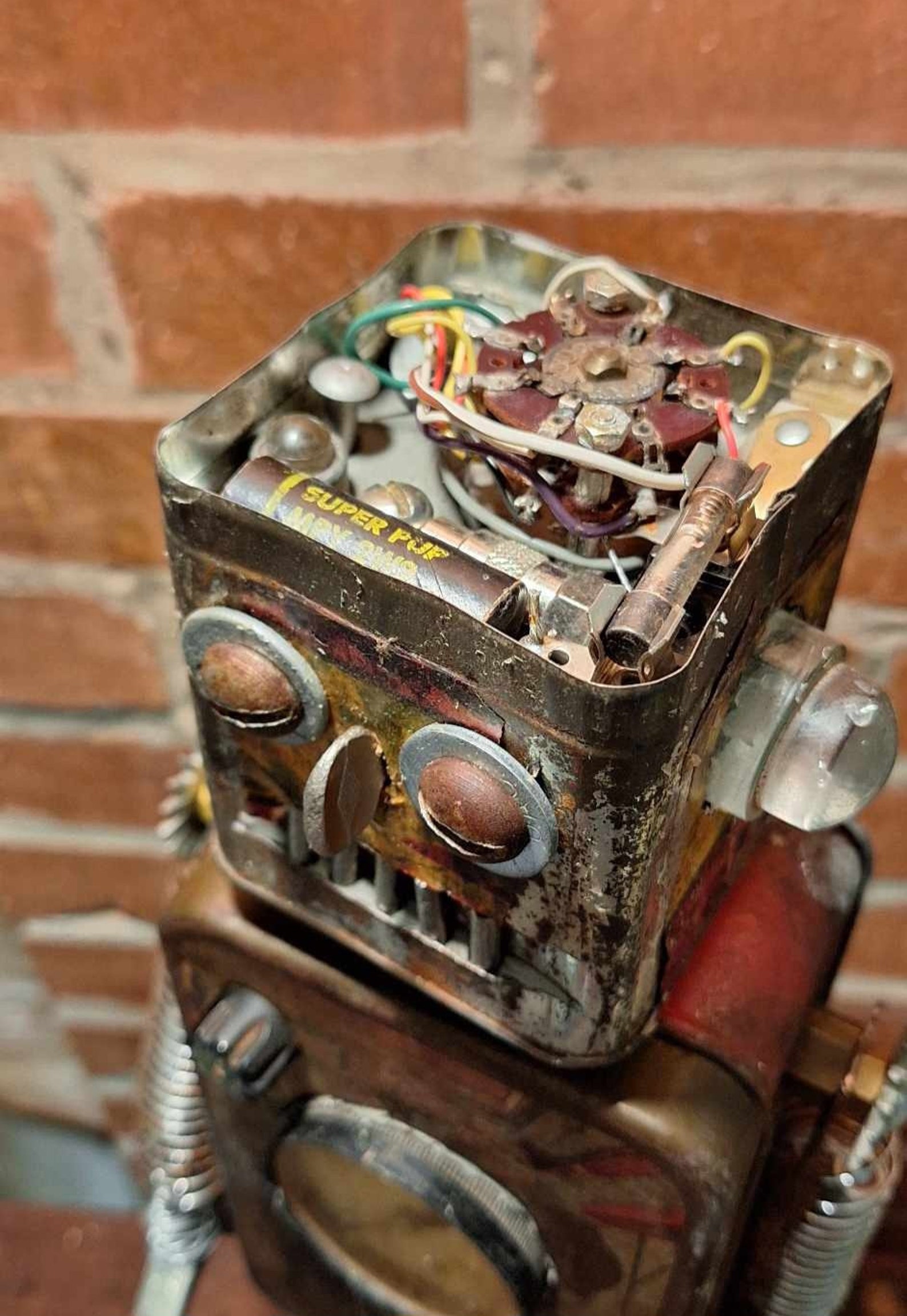 Boxy Classic Style Found Object Robot - Etsy UK