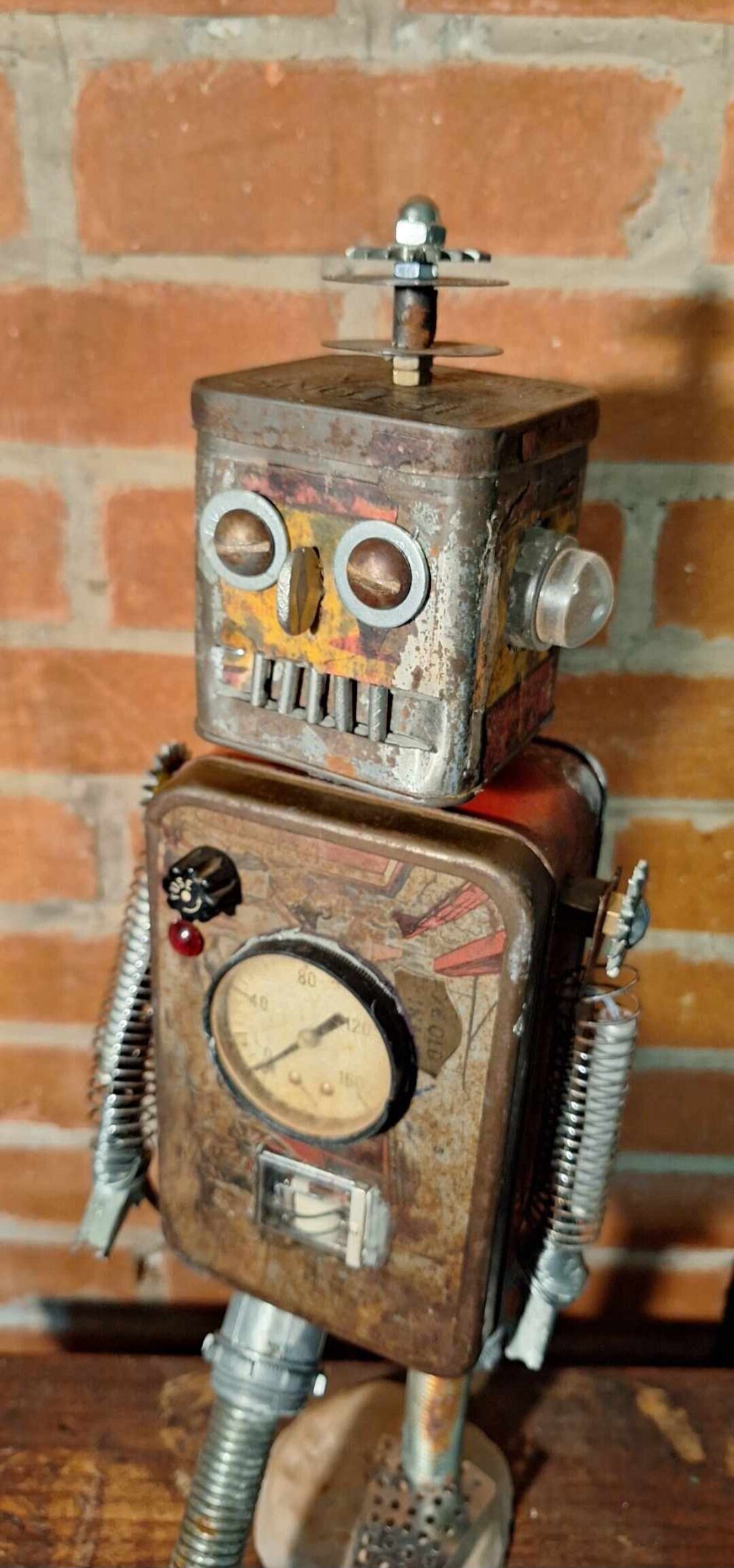 Boxy Classic Style Found Object Robot - Etsy UK