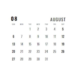 2023 Wall Calendar | Simple and Minimalistic - Etsy