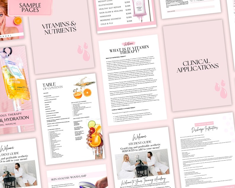 IV Vitamin Therapy Training Manual, IV Nutrient Formulas Training Guide ...