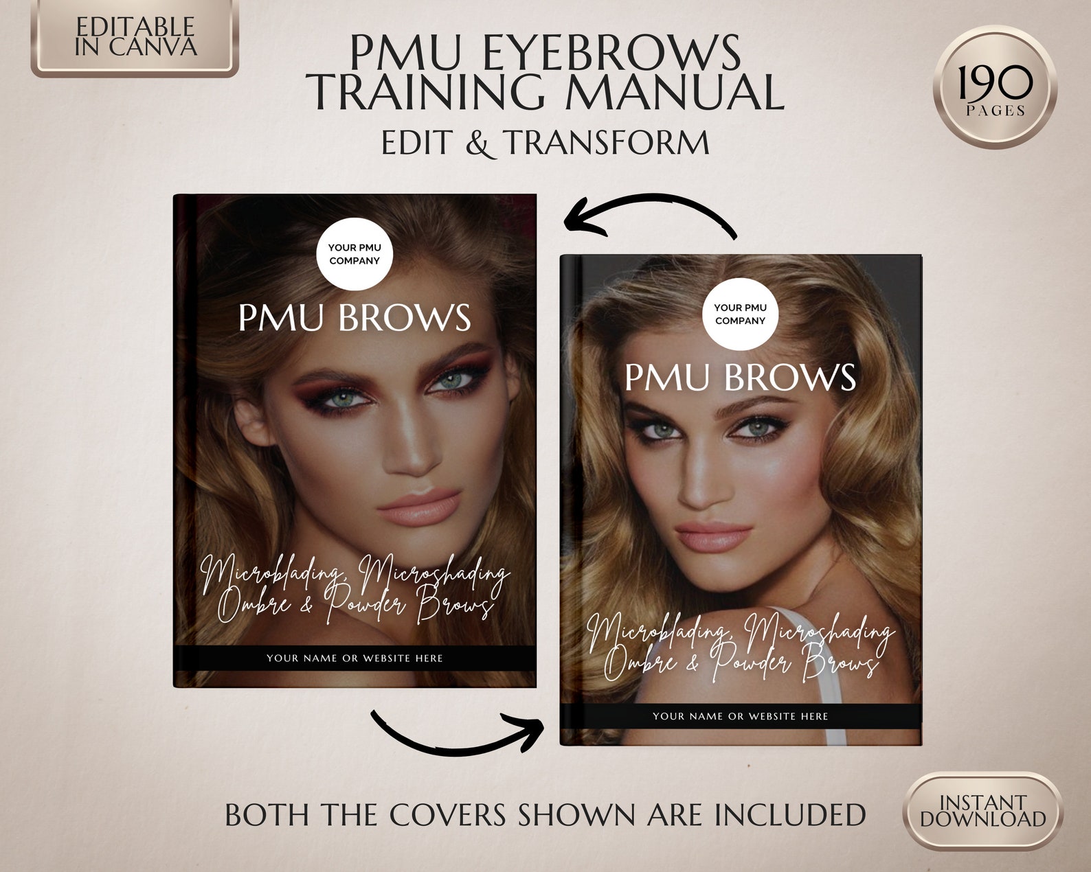 PMU Brows Training Manual, Ombre, Powder Brows, Microblading ...