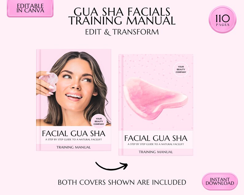 Gua Sha Facials Manual Tutorial Gua Sha Manual Lessons Workbook