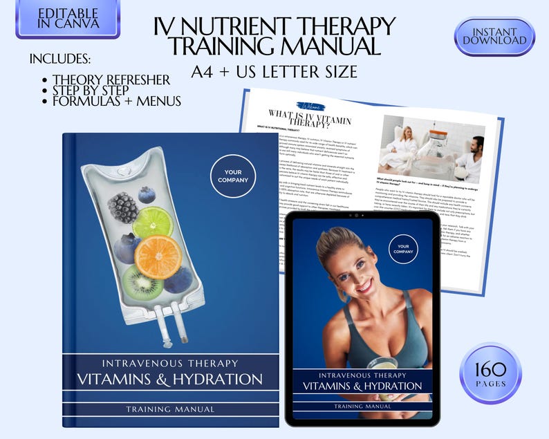 IV Nutrient Therapy Training Manual, IV Vitamin Therapy Training Guide ...