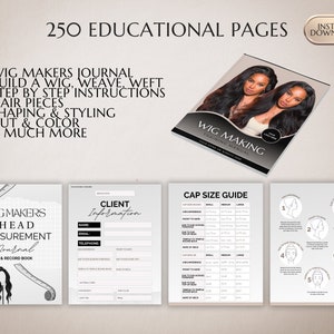 Wig Maker Training Manual, Wig Making Course, Hand Tied, Machine, Step ...