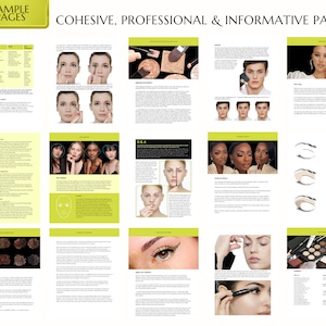 Makeup Manual Tutorial, MUA Manual, Makeup Lessons, Makeup Workbook ...