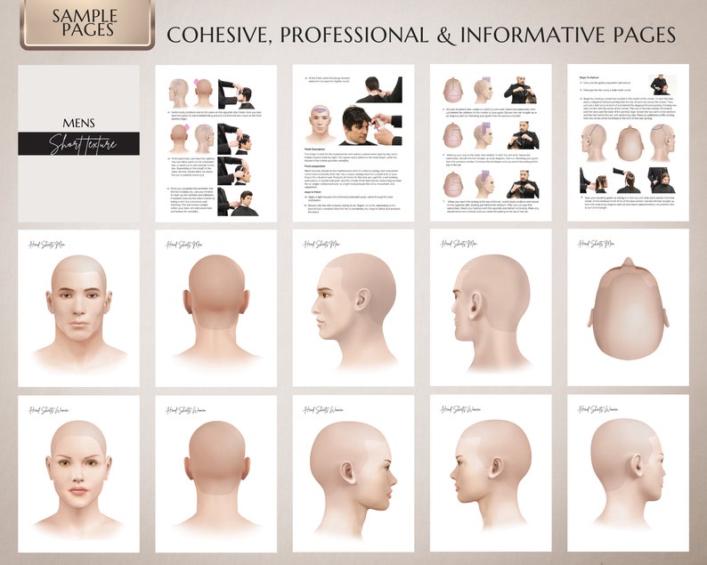 Hair Cutting Training Manual, Student Training Guide, Step by Step ...