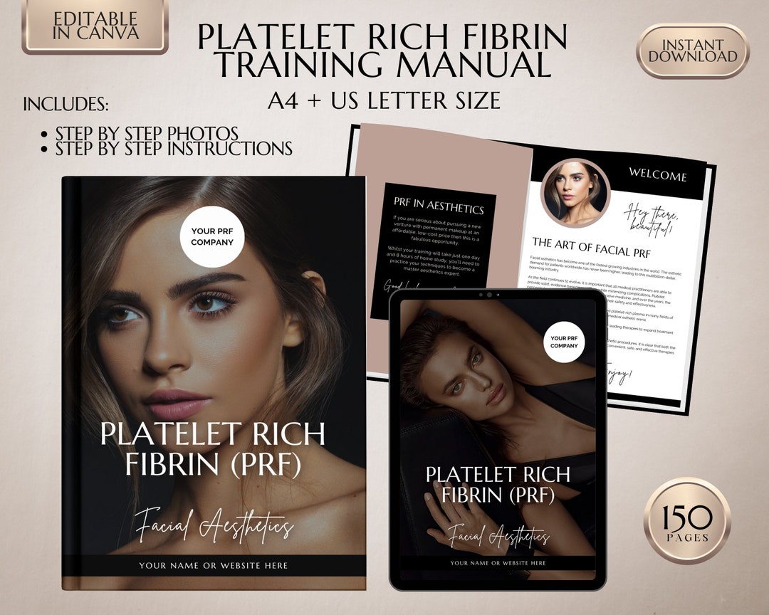 PRF Training Manual, Platelet Rich Fibrin Training Guide, Bio-lift, Bio ...