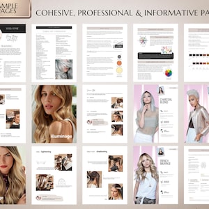 Hair Coloring Training Manual, Hair Lightening Guide, Balayage, Student ...