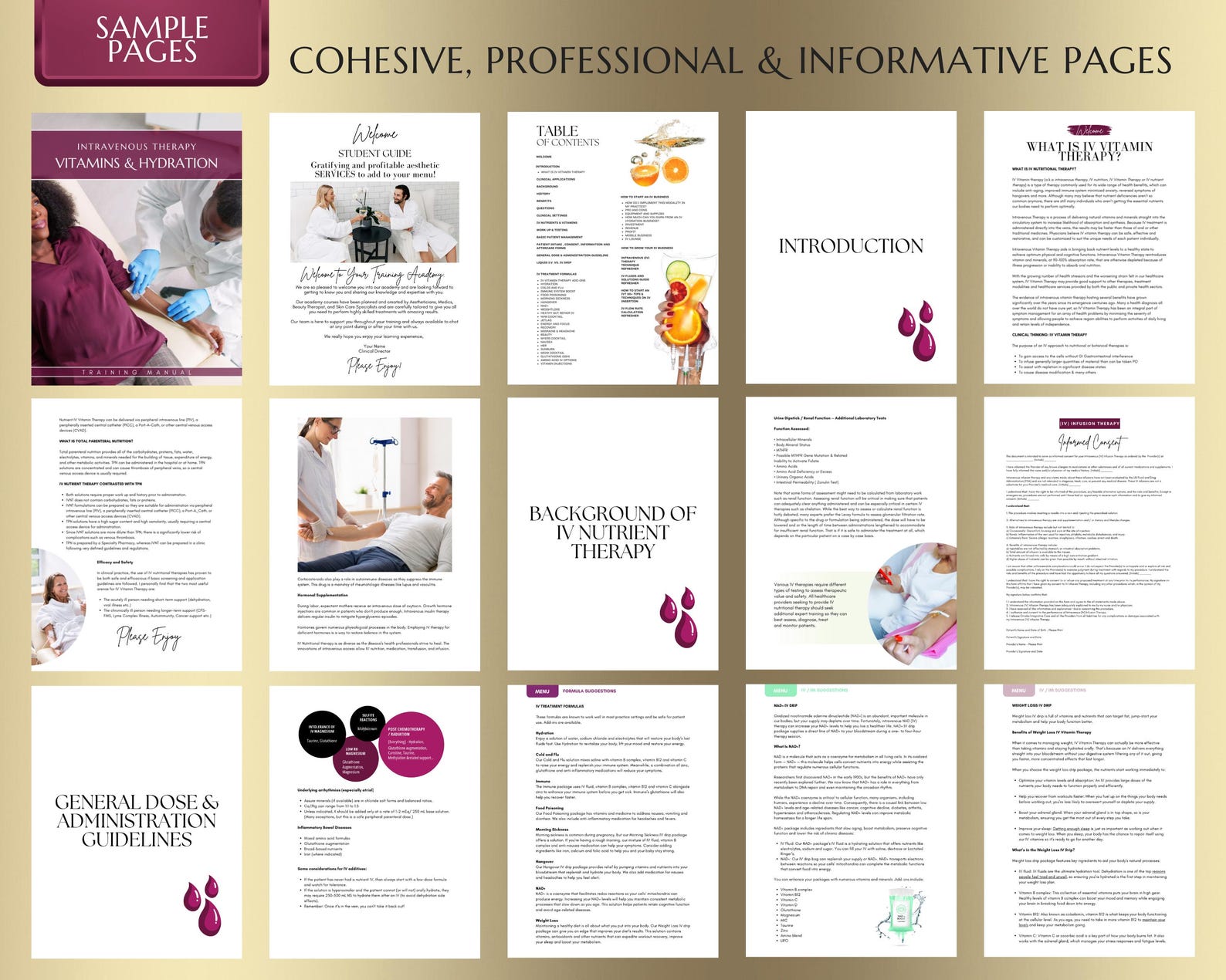 IV Nutrient Therapy Training Manual, IV Vitamin Therapy Training Guide ...