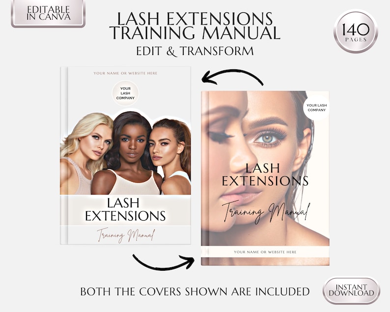 Eyelash Manual, Custom Lash Manual, Eyelash Extensions Training Manual ...