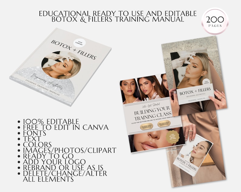 Aesthetic Injections Training Manual, Botox Training Guide, Dermal Fillers Course, Beginners ...