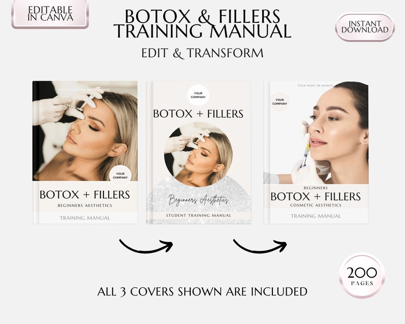 Aesthetic Injections Training Manual, Botox Training Guide, Dermal Fillers Course, Beginners ...