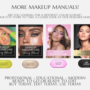 Makeup Manual Tutorial, MUA Manual, Makeup Lessons, Makeup Workbook ...