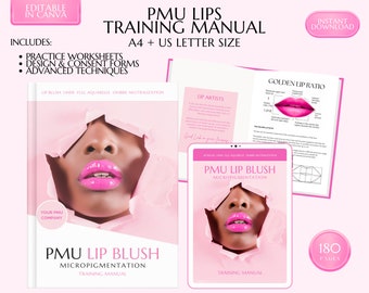 Lip Blush Training Manual, Lip Blushing Training Guide, Lip ...