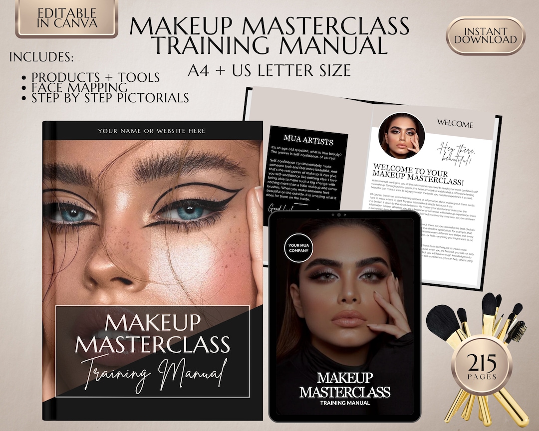Makeup Tutorial, Digital Makeup Guide, Makeup Lessons, Makeup Workbook ...