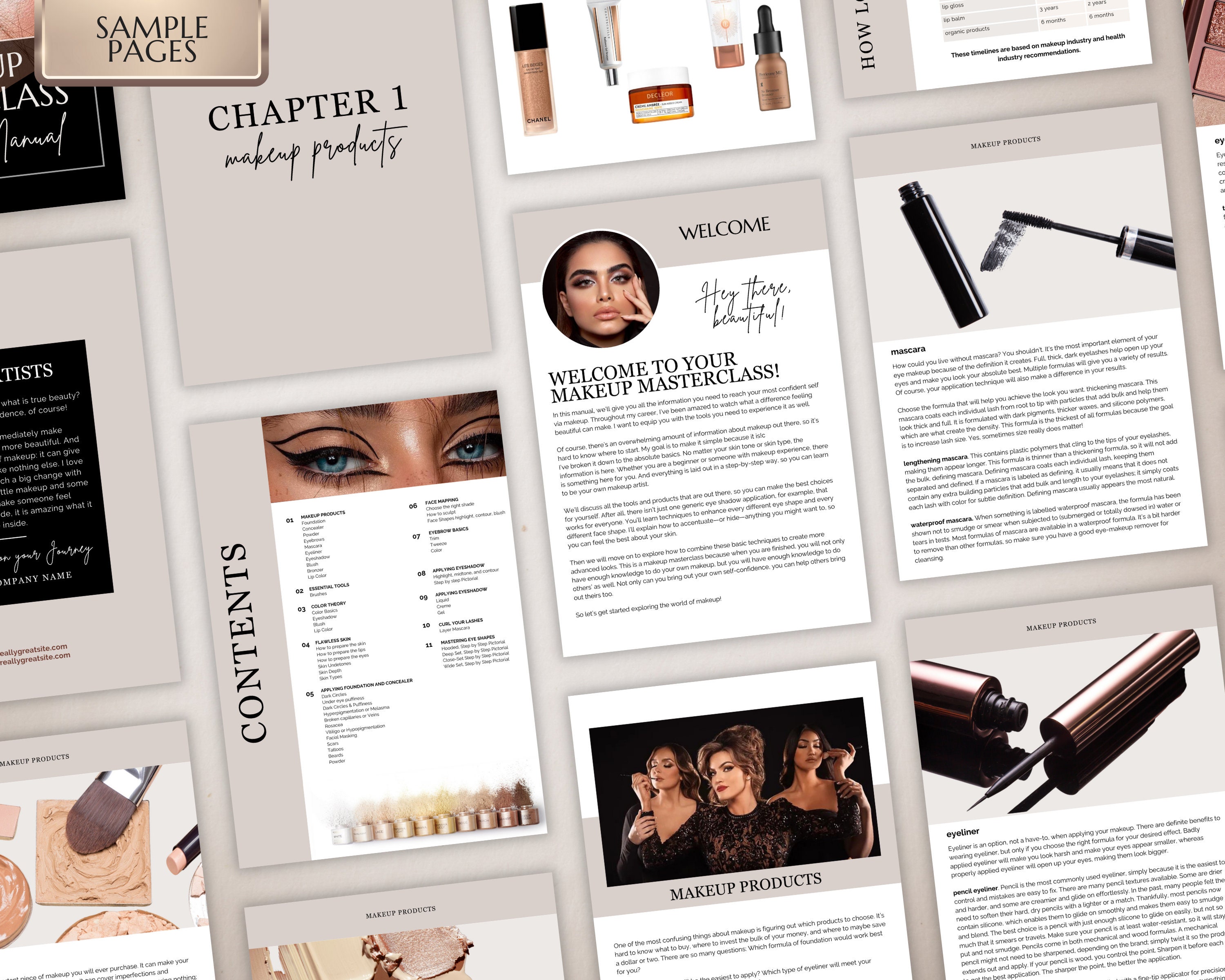 Makeup Tutorial, Digital Makeup Guide, Makeup Lessons, Makeup Workbook ...